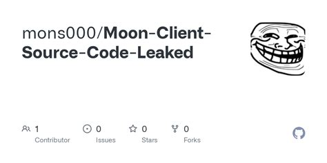 Github Mons000moon Client Source Code Leaked