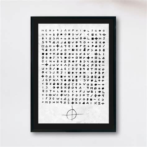 Zodiac Killer Cipher Serial Killer Art Print A4 Size Etsy