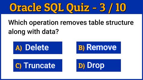 Oracle Sql Quiz Do You Want To Test Your Oracle Sql Proficiency