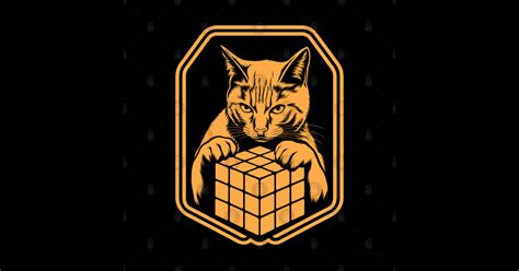 Rubiks Cube Cat Rubiks Cube Posters And Art Prints Teepublic