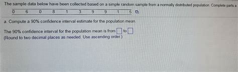 solved the sample data below have been collected based on a