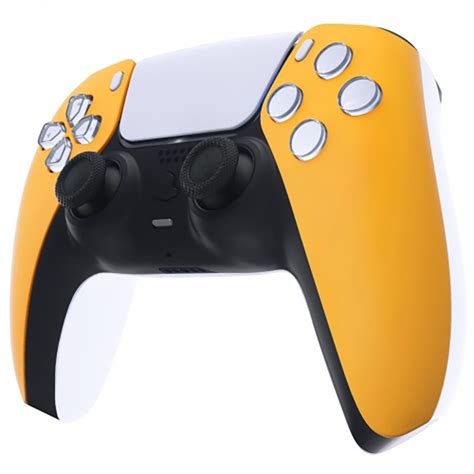 Ps5 Dualsense Controller Front Shell Soft Touch Caution Yellow