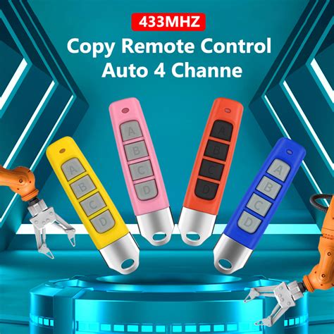 433mhz Colorful Remote Control Cloning Electric Auto Copy Controller
