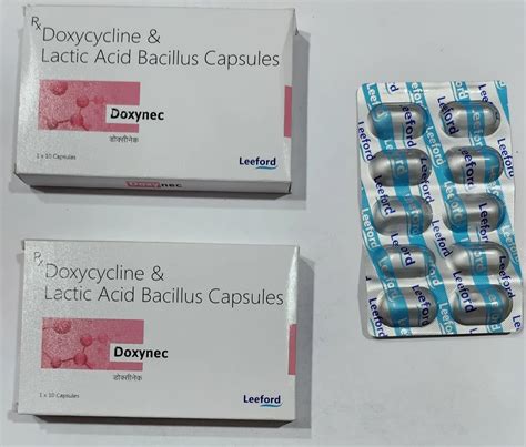 Doxynex Doxycycline Capsule 100 Mg 1x10 Tablets At ₹ 112 Box In Ghaziabad