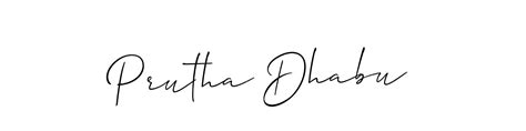 92 Prutha Dhabu Name Signature Style Ideas Ultimate Esign