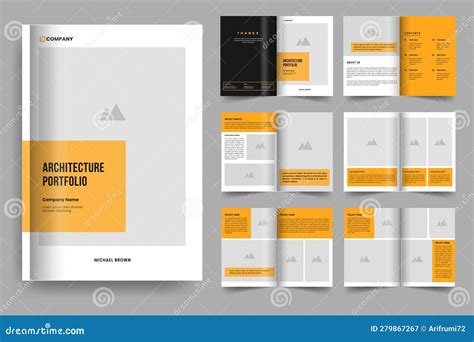 Architecture Portfolio Template Design And Interior Portfolio Brochure