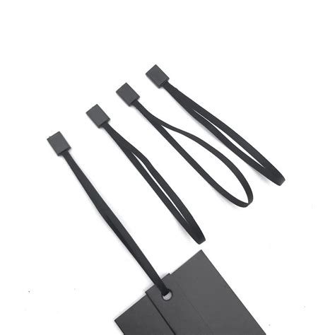 plastic ribbon string swing tag webbing material soft smooth hang tag