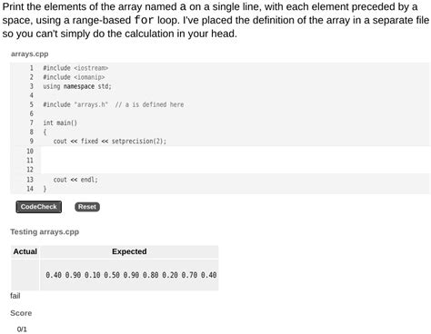 SOLVED Print The Elements Of The Array Named A On A Single Line With Each Element Preceded By