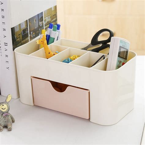 Badu Bg 3 цветни органайзери за грим Кутия за съхранение Пластмасови чекмеджета за козметика