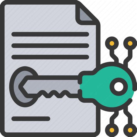 Cryptography Document Encrypt Key Icon Download On Iconfinder