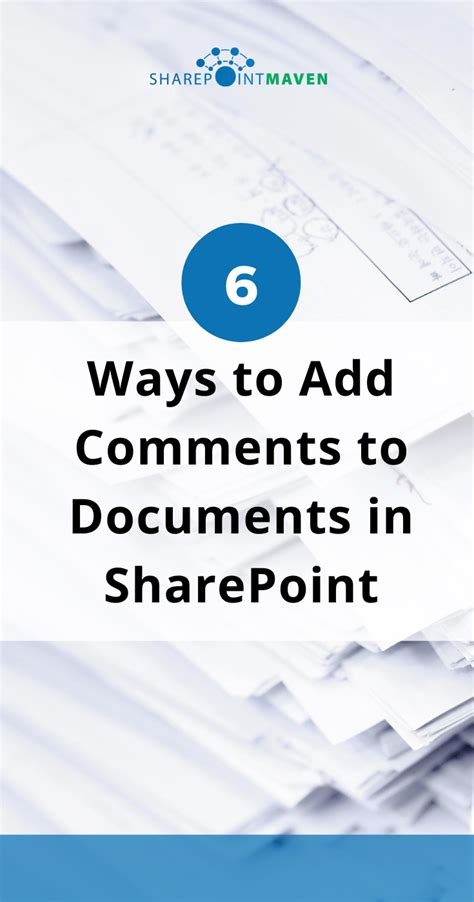 6 ways to add comments to documents in sharepoint artofit