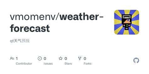 Github Vmomenvweather Forecast Qt天气预报