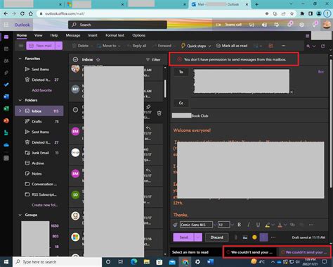You Do Not Have Permissions To Send Messages From This Mailbox Roffice365