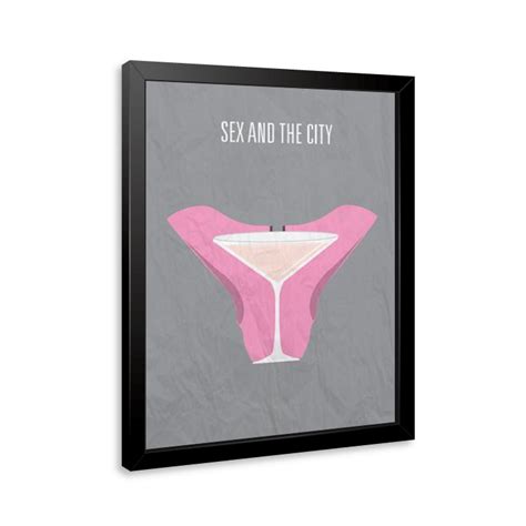 Quadro E Poster Sex And The City Minimalista Quadrorama