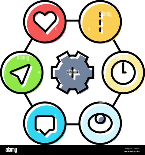 Usability Ux Ui Design Color Icon Vector Illustration Stock Vector