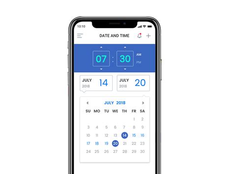 Date And Time Picker Behance Date And Time Picker Behance