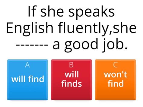 First Cotidional E Second Coditional Quiz