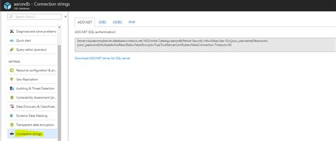 Sql Server Connection String Of Sql Database With Active Directory