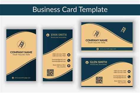 Premium Vector Dynamic Business Card Templates Tailored For Portrait
