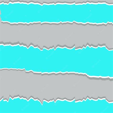 찢어진 된 종이 시트 질감의 세트 프리미엄 벡터