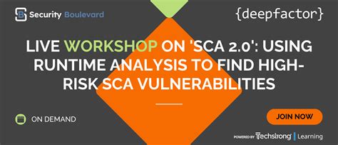 live workshop on sca 2 0 using runtime analysis to find high risk