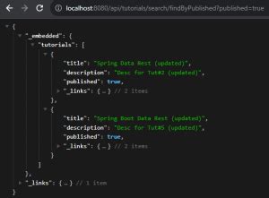 Spring Data REST Example In Spring Boot BezKoder