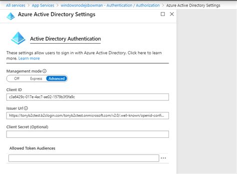 Uwp Does The Azure App Service Authentication Module Suport Azure Aad