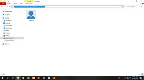 How To Set A Default Image Of The Users Profile Image In The Laravel
