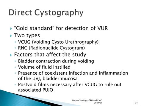 Pediatric Urology Vesicoureteric Reflux Vur Overview Pdf