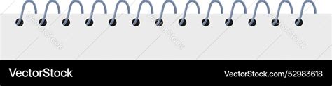 Blank Sheet Of Paper Held By A Spiral Binding Vector Image Blank Sheet Of Paper Held By A Spiral Binding Vector Image