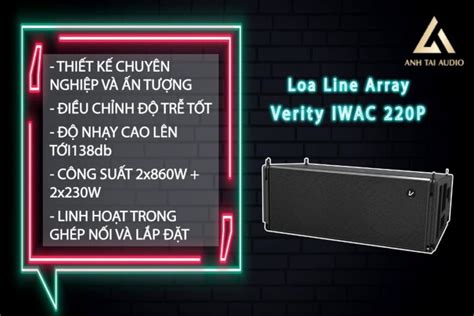 Loa Line Array Verity Iwac 220p