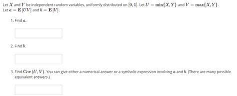 Solved Problem 3 Continuous Random Variables Let X And Y