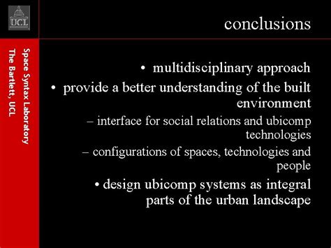 Space Syntax Laboratory The Bartlett Ucl Space Syntax