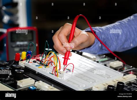 Information Technology Wiring For Servers And Computers Stock Photo Alamy