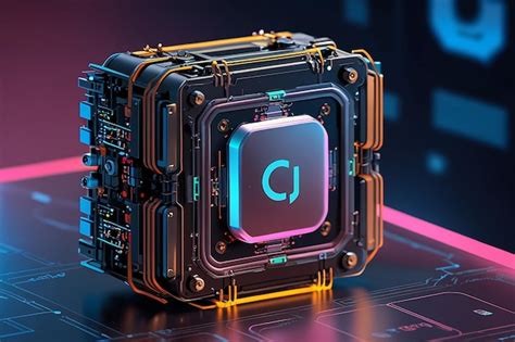 Artificial Intelligence And Robotic Quantum Computing Processor Concept