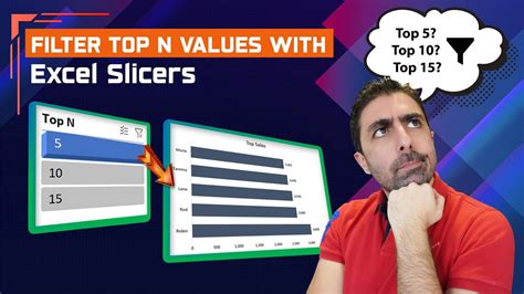 Filter Top N Values 🏆 In Pivot Table Using Excel Slicer And Create