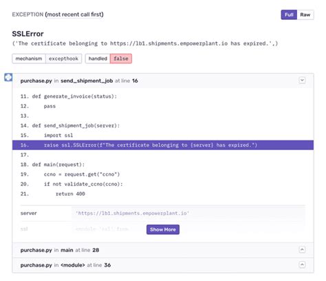 Python Error Tracking And Performance Monitoring Sentry