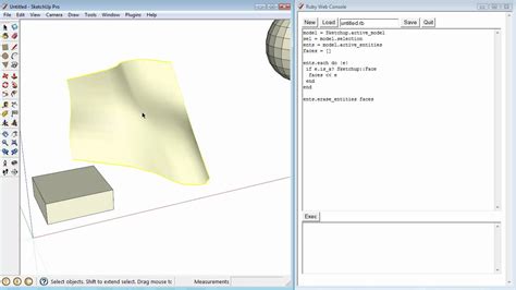 Writing Sketchup Ruby Erase Faces Youtube