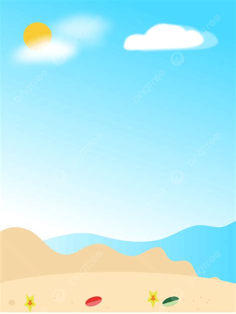 무 더 운 여름 모래사장 해변 포스터 배경 무더위 여름 바닷가 배경 일러스트 및 사진 무료 다운로드 Pngtree