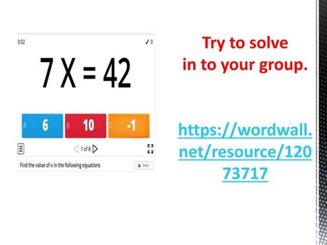 Solving Simple Equation Pptx Physics Science