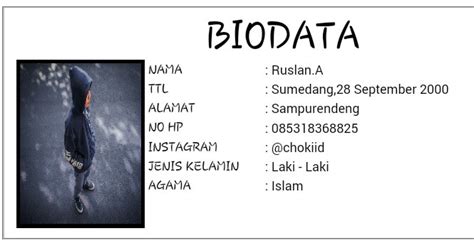 Cara Membuat Biodata Sederhana HTML