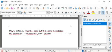Regression Cannot Enter Alt Number Codes For Unicode Symbols Anymore After Updating To