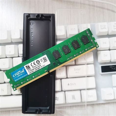 Crucial Ddr3 8gb 2x 4gb Pc3 12800u Desktop 1600mhz Dimm 240 Pin Memory
