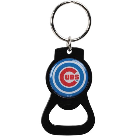 Chicago Cubs Black Bottle Opener Keychain