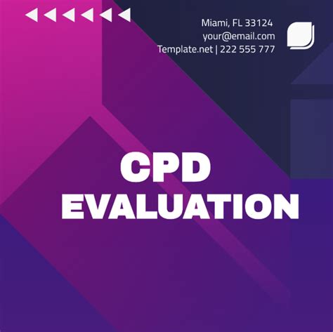 Free Cpd Evaluation Template To Edit Online