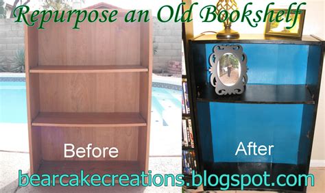 BearCake Creations Redesign An Old Bookshelf