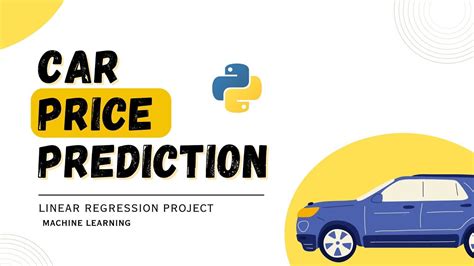 Car Price Prediction Project Linear Regression Machine Learning Youtube
