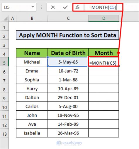How To Sort By Month In Excel Methods ExcelDemy