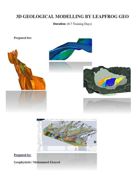 3d Modelling By Leapfrog Geo Pdf Geology Geographic Information
