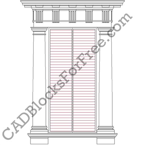 Window Free AutoCAD Block In DWG